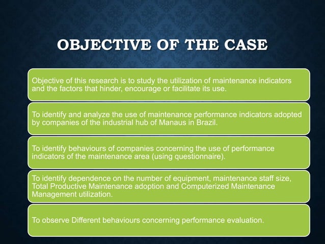 Maintenance Performance Evaluation | PPTX