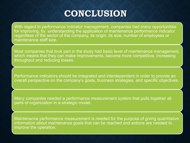 Maintenance Performance Evaluation | PPTX