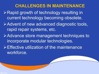 Maintenance planning and replacement | PPTX