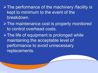 Maintenance planning and replacement | PPTX