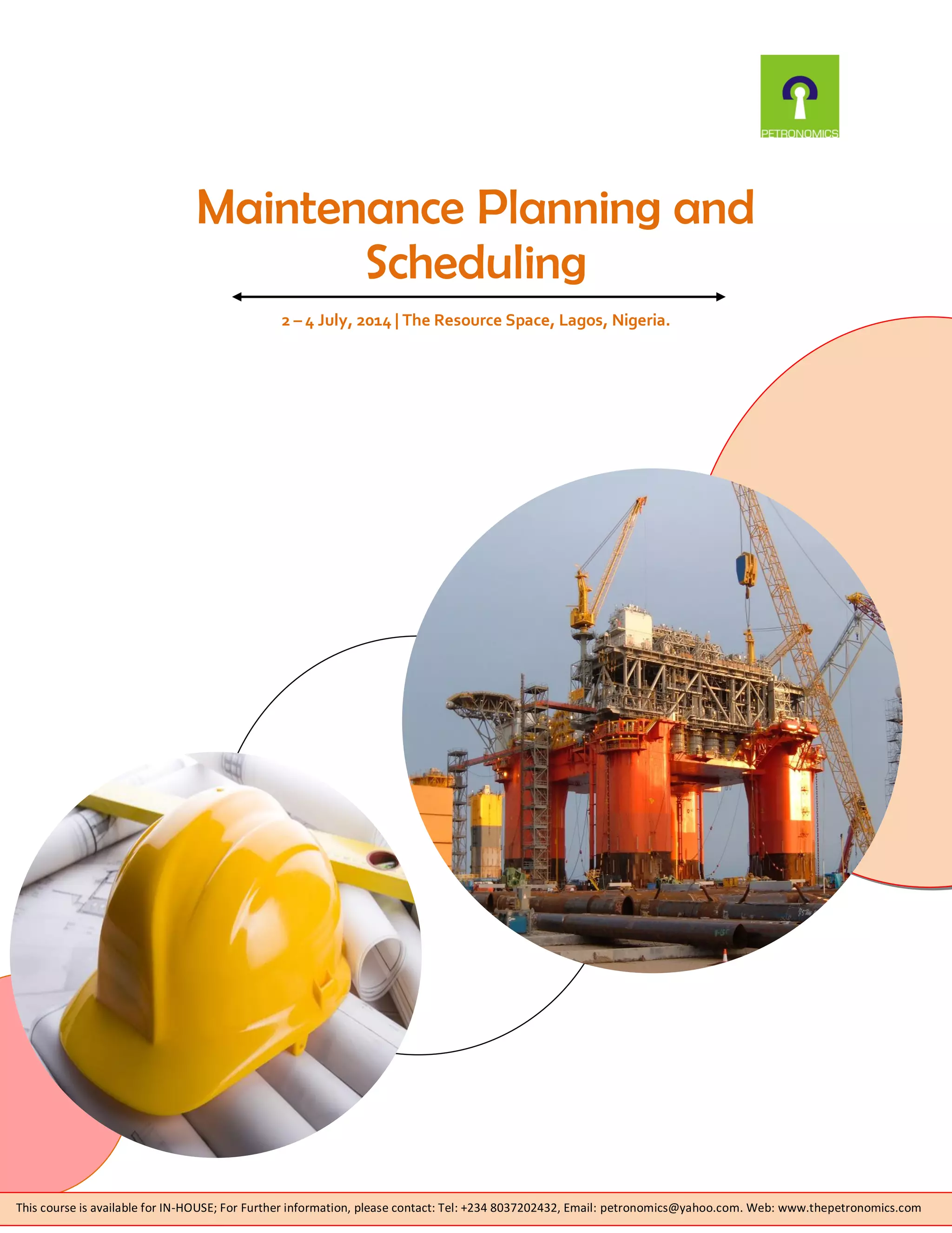 Maintenance Planning and Scheduling, Lagos | PDF