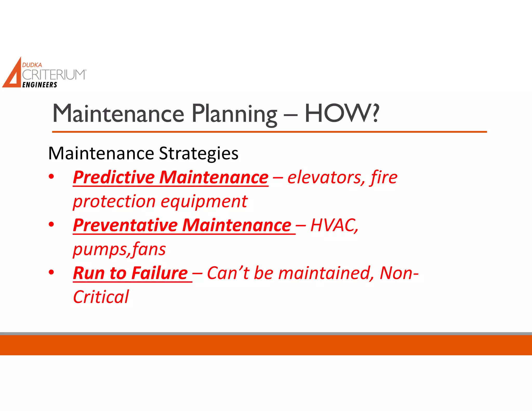 Maintenance Plans, Reserve Studies, & Project Management | PPT