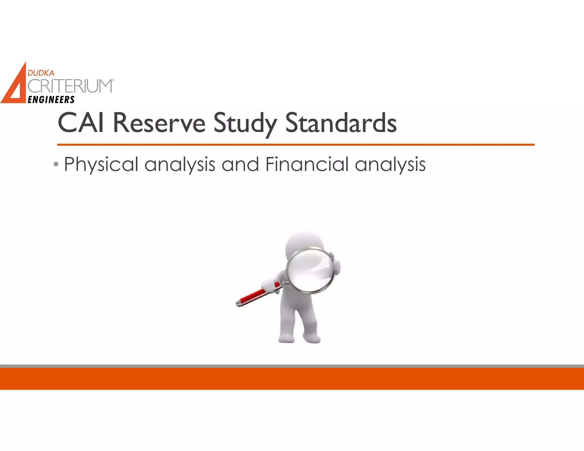 Maintenance Plans, Reserve Studies, & Project Management | PPT