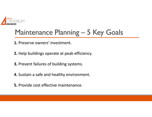 Maintenance Plans, Reserve Studies, & Project Management | PPT
