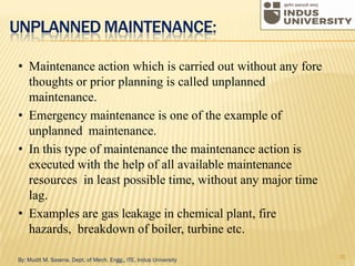 Maintenance policies and preventive maintenance | PDF