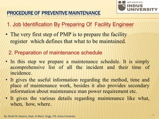 Maintenance policies and preventive maintenance | PDF
