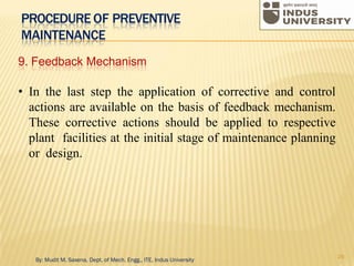 Maintenance policies and preventive maintenance | PDF