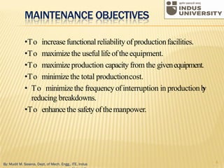 Maintenance policies and preventive maintenance | PDF