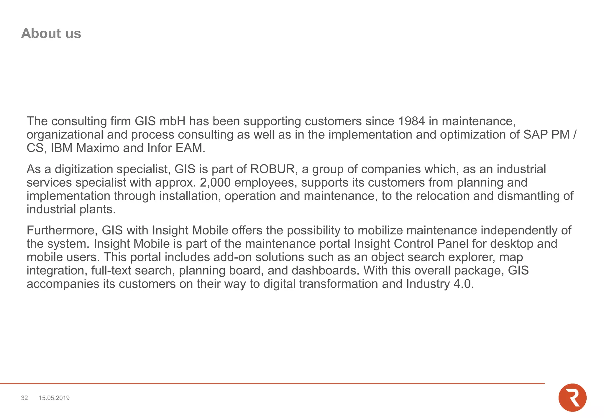 Maintenance Portal for SAP PM, IBM Maximo and Infor EAM | PPT