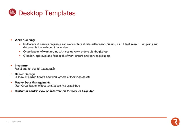 Maintenance Portal for SAP PM, IBM Maximo and Infor EAM | PPT