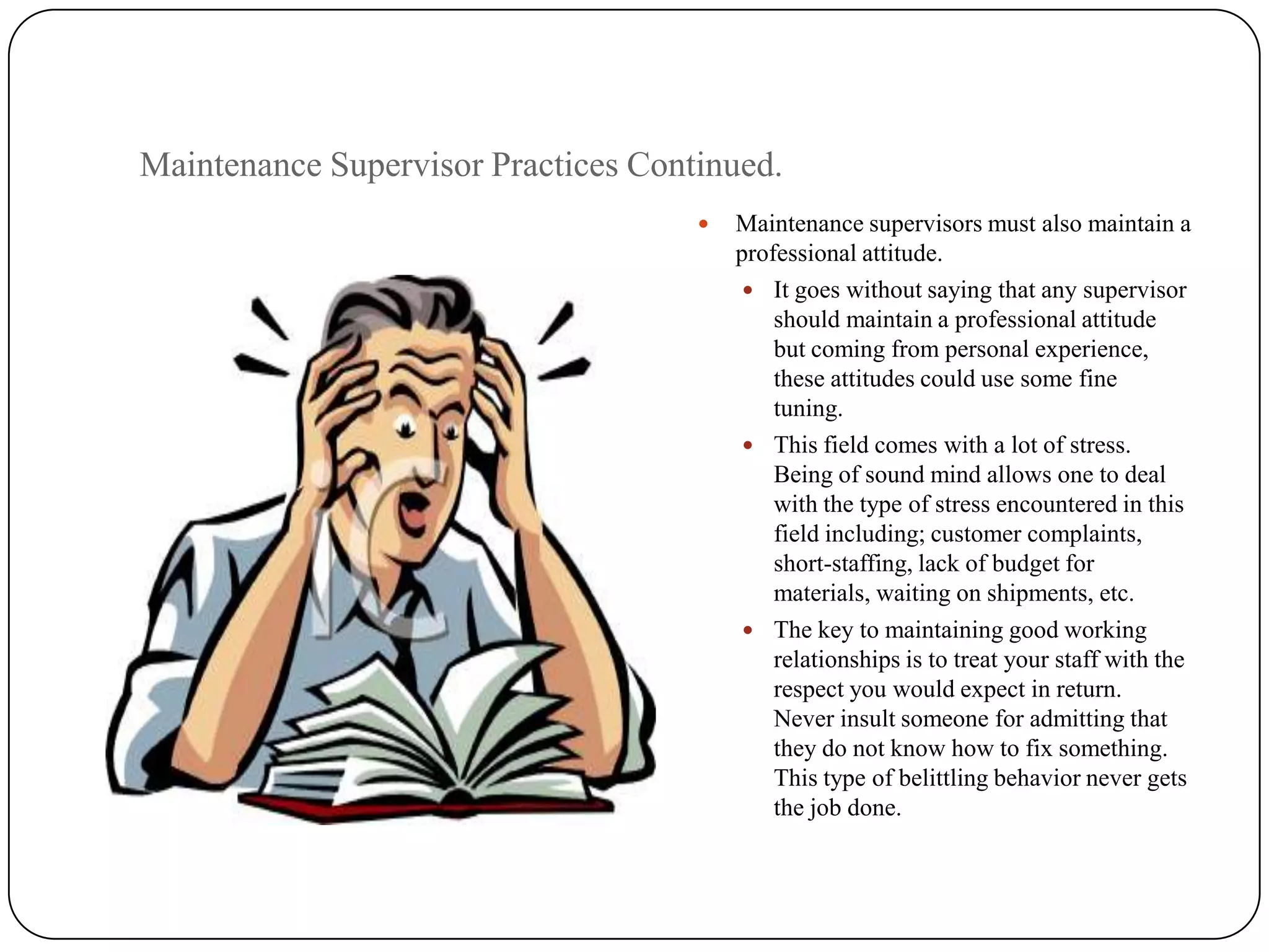 Maintenance ppt. | PPT