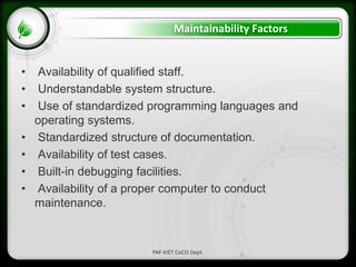 Maintenance & Re-Engineering of Software | PPTX