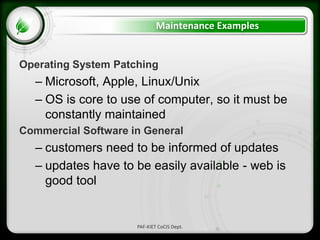 Maintenance & Re-Engineering of Software | PPTX
