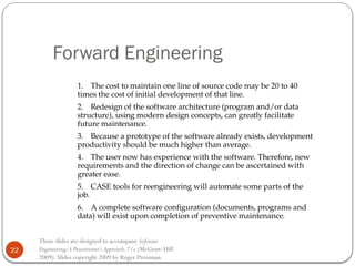 Maintenance&ReengineeringinSoftwareEngineering | PPTX