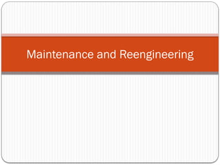 Software engineering concept reengineeri | PPTX