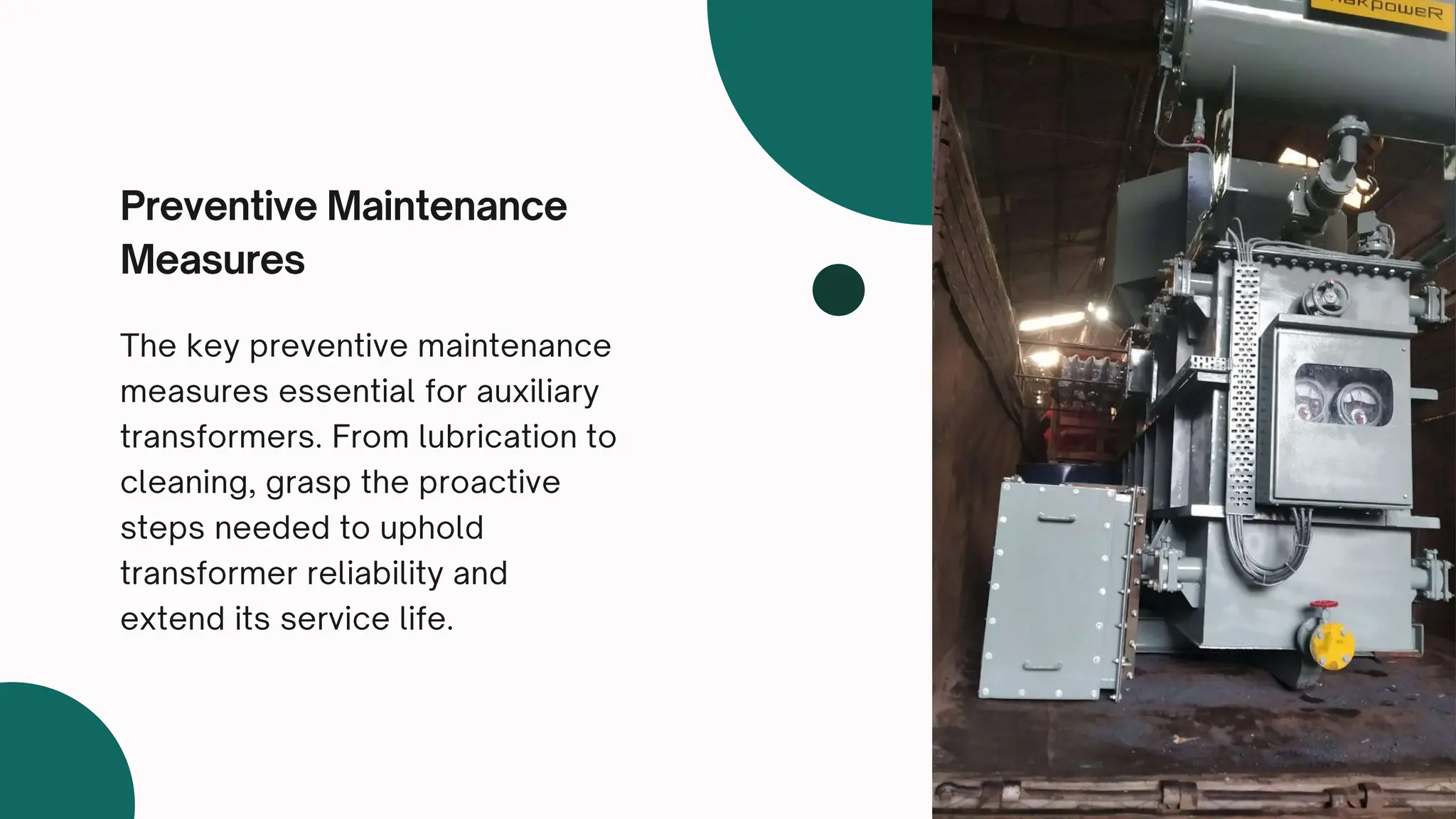 Maintenance Strategies for Ensuring Longevity of Auxiliary Transformers ...