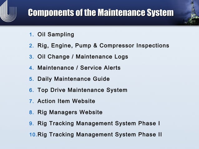 Preventive Maintenance System | PPT