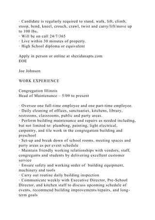 Maintenance Technician Job DescriptionJob Summary Performs.docx