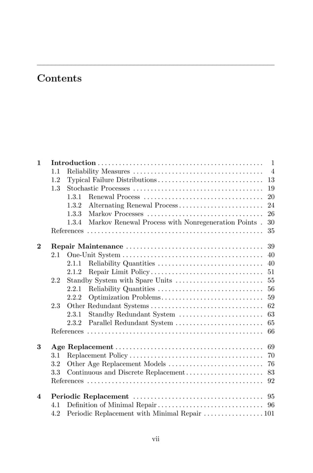 Maintenance Theory Of Reliability Springer Series In Reliability Pdf