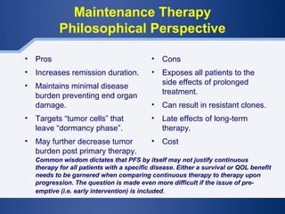 MAINTENANCE THERAPY IN MULTIPLE MYELOMA | PPT