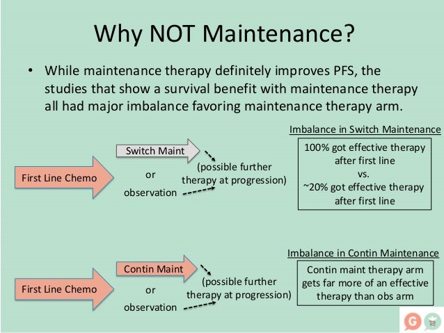 What is the value of maintenance therapy in advanced NSCLC, and who s…