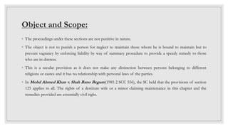 Maintenance under CrPC | PPTX