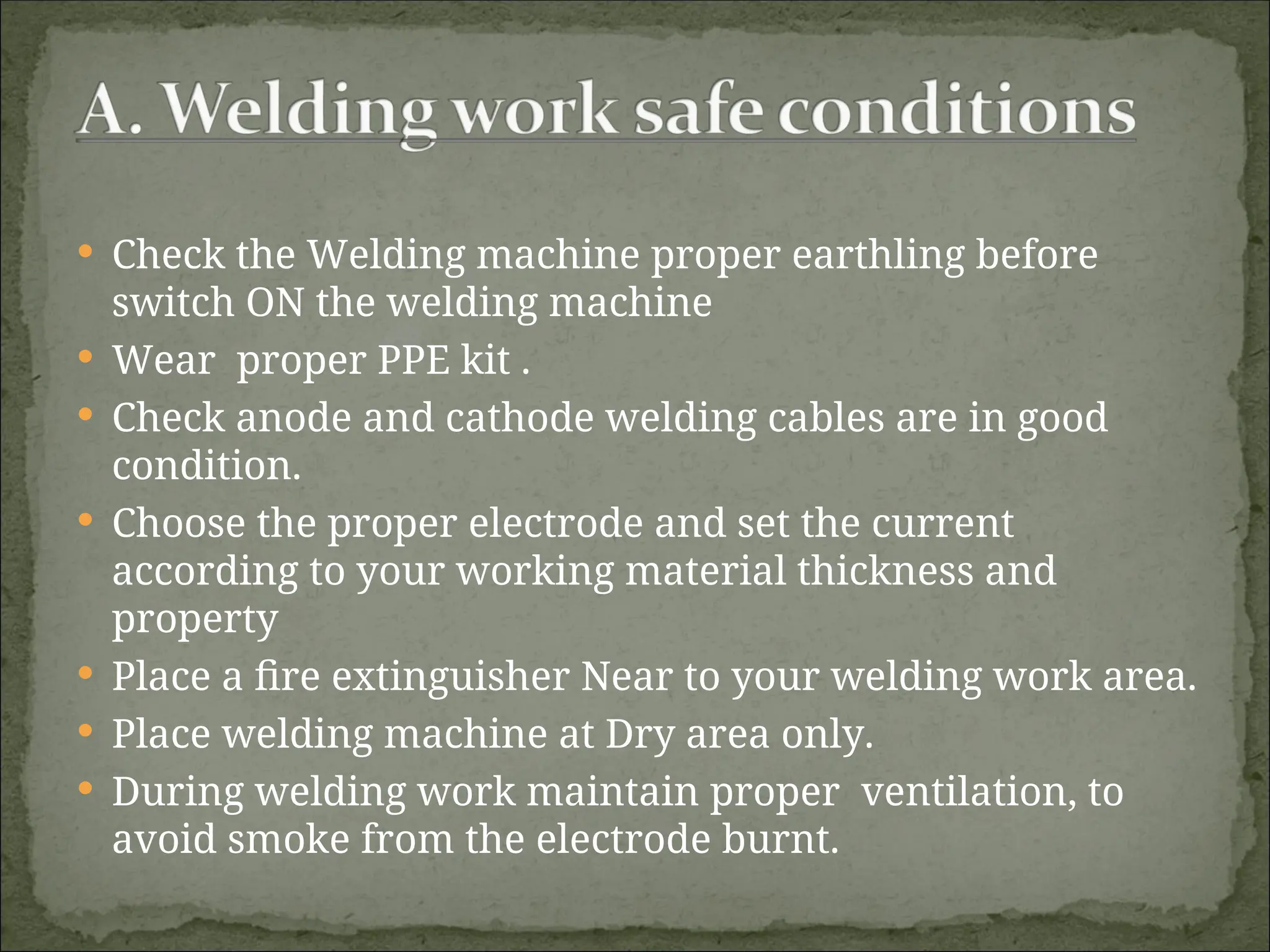 Maintenance practices safety aspects safe and Unsafe condins | PPT