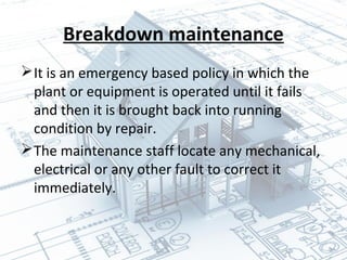 Maintenance work | PPT