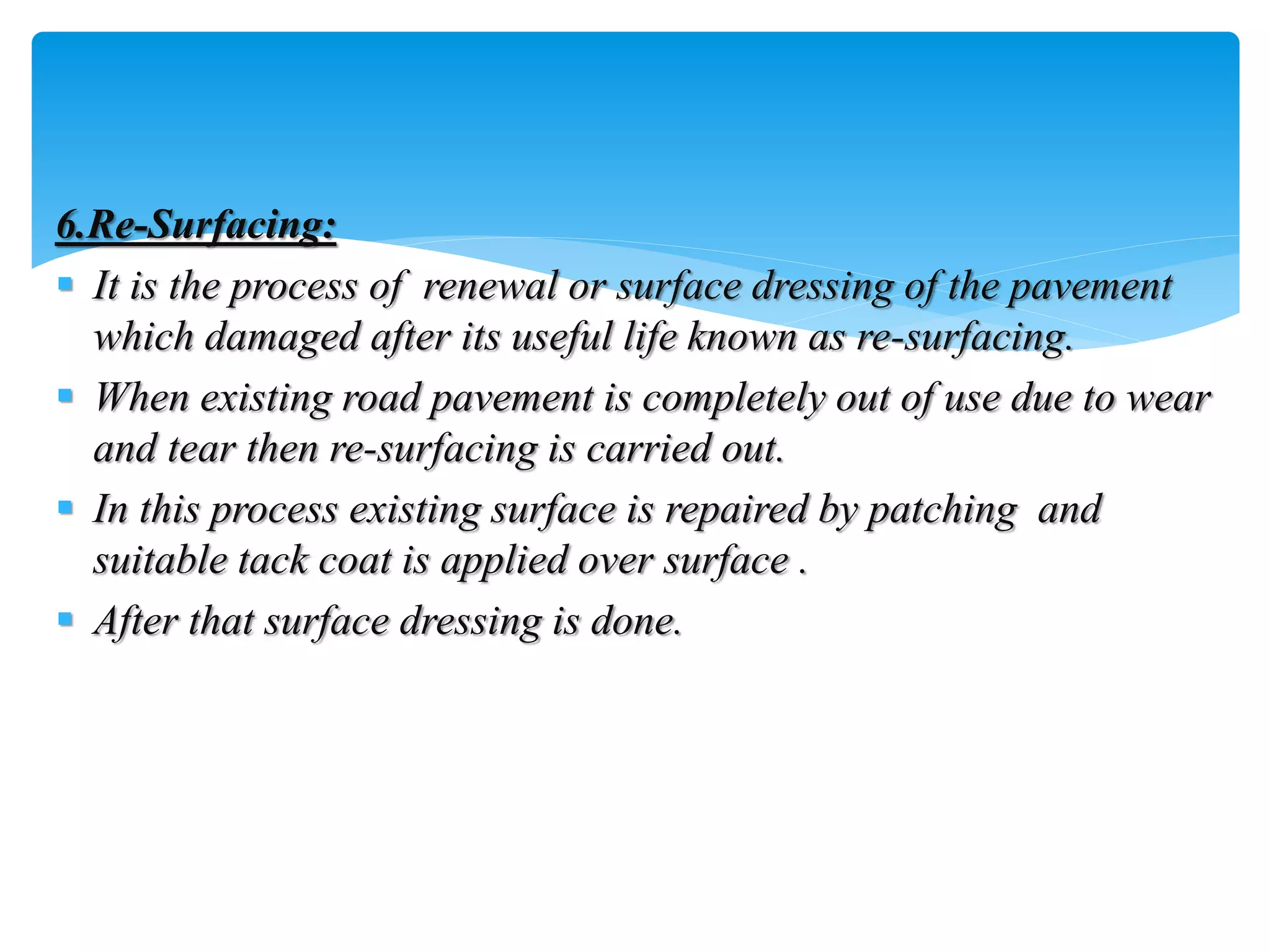 Maintenence of road | PPTX