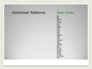 Main verbs | PPTX