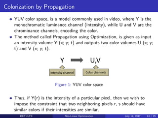 Colorization with total variantion regularization | PPT