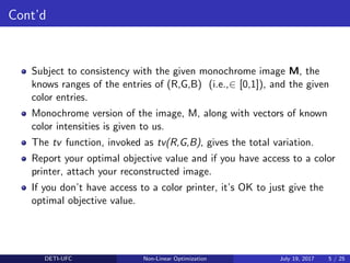 Colorization with total variantion regularization | PPT
