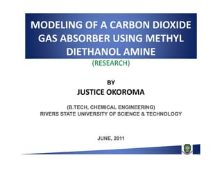 Natural gas sweetening using MDEA | PDF