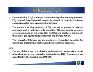 Natural gas sweetening using MDEA | PDF