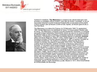 Îndrumător al culturii româneşti | PPT