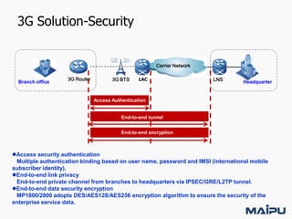 Maipu 3 g access solution for enterprises | PPT