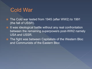Cold War Phase 1 before detente | PPTX