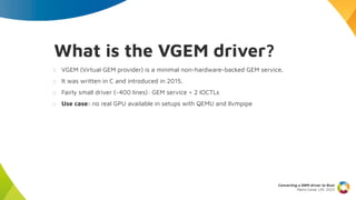 Converting a DRM driver to Rust | PDF