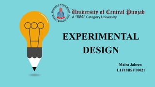 Experimental Design | PPT
