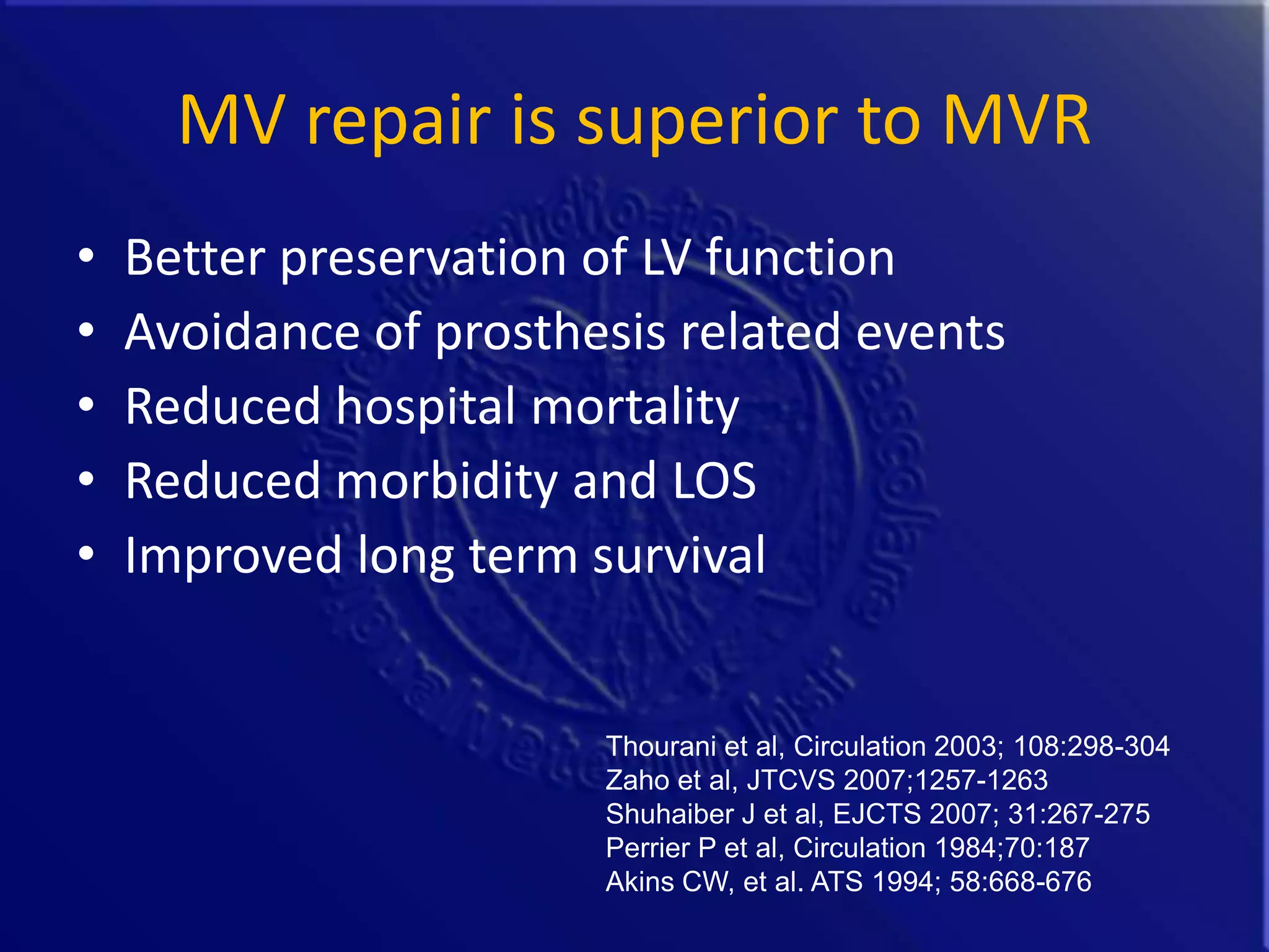 State of the art mitral valve repair | PPTX | Heart and Cardiovascular ...
