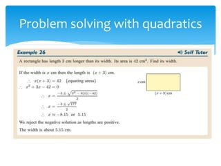 MATH-QUADRATIC EQUATIONS.pptx | Physics | Science