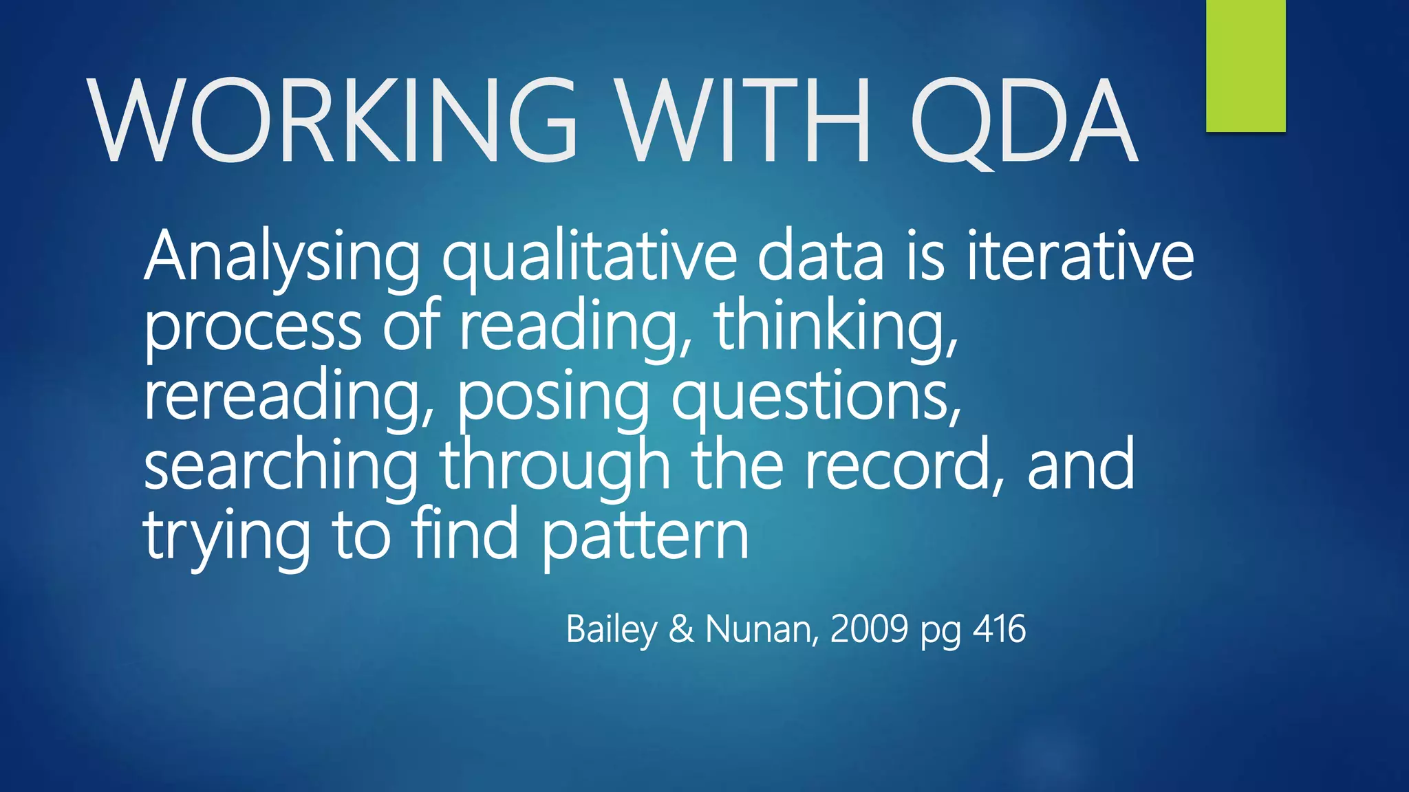 Qualitative Data Analysis | PPTX