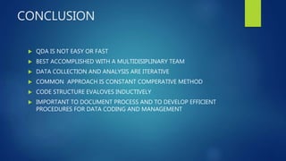 Qualitative Data Analysis | PPTX