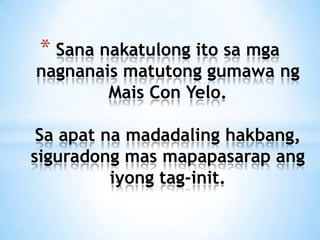 Mais con yelo revised | PPTX