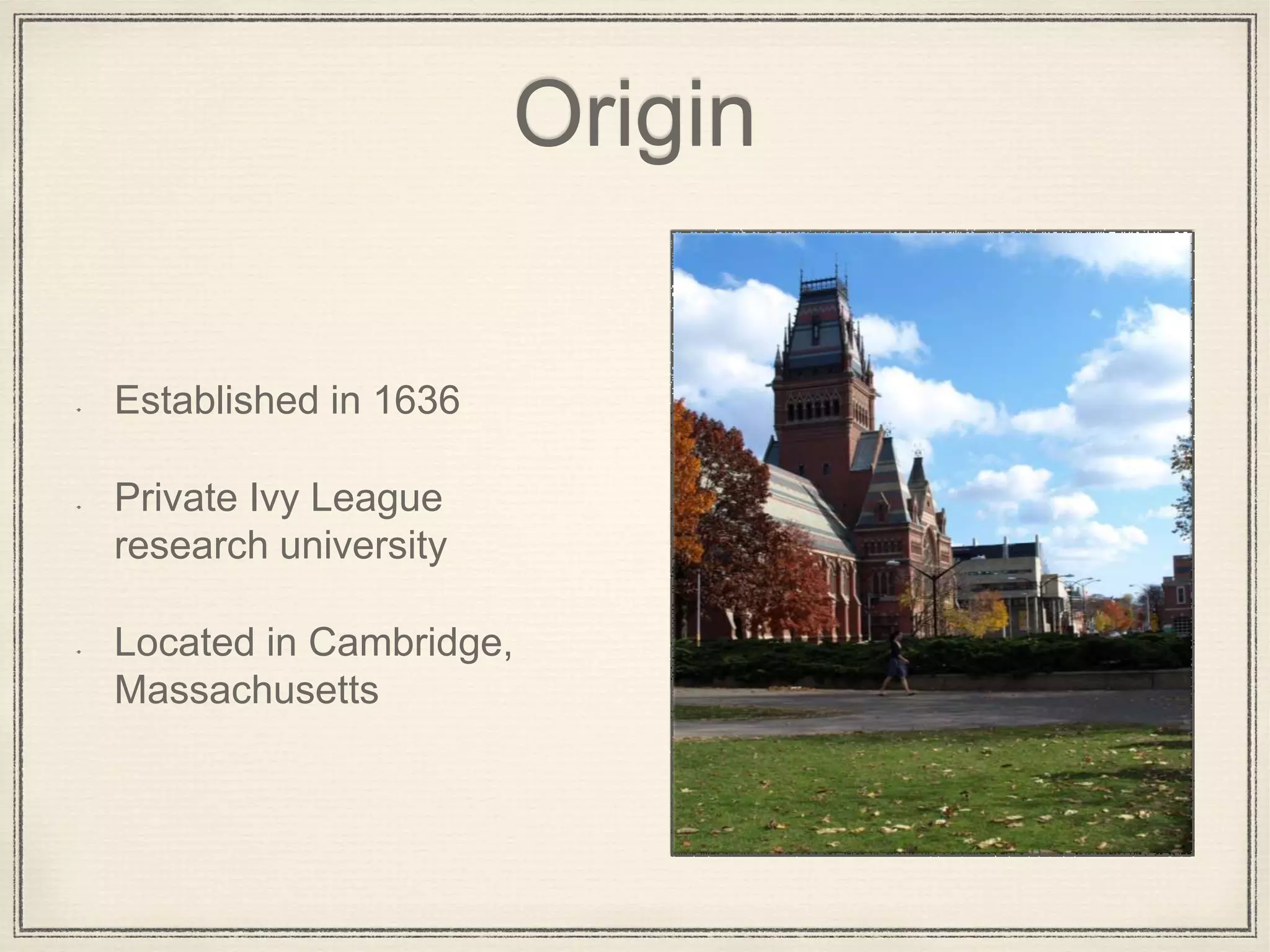 Harvard College | PPT