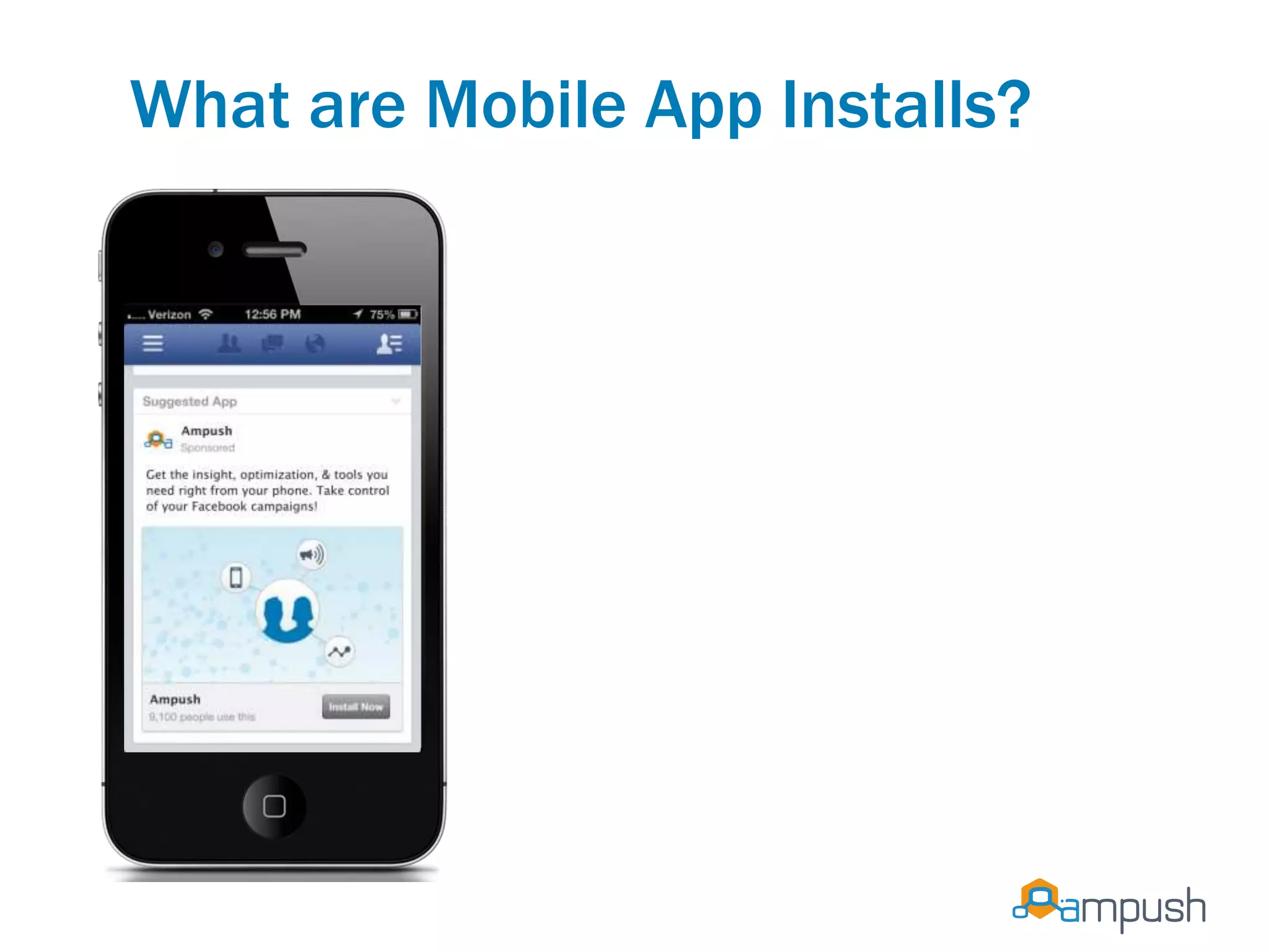 A Guide to Facebook Mobile App Installs | PPTX | Computer Software and ...