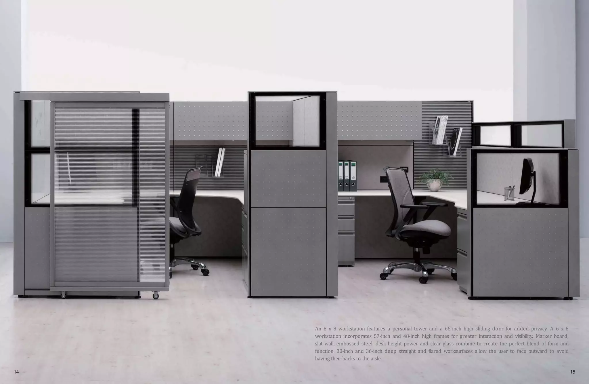 MAISPACE Office Cubicles Frame and Tile Panel System Brochure | PPT