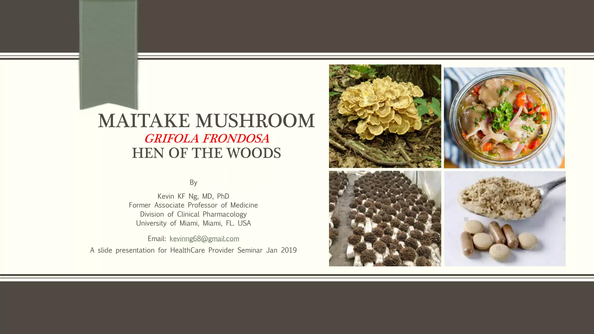 Food as Medicine: Maitake mushroom, grifola frondosa | PDF