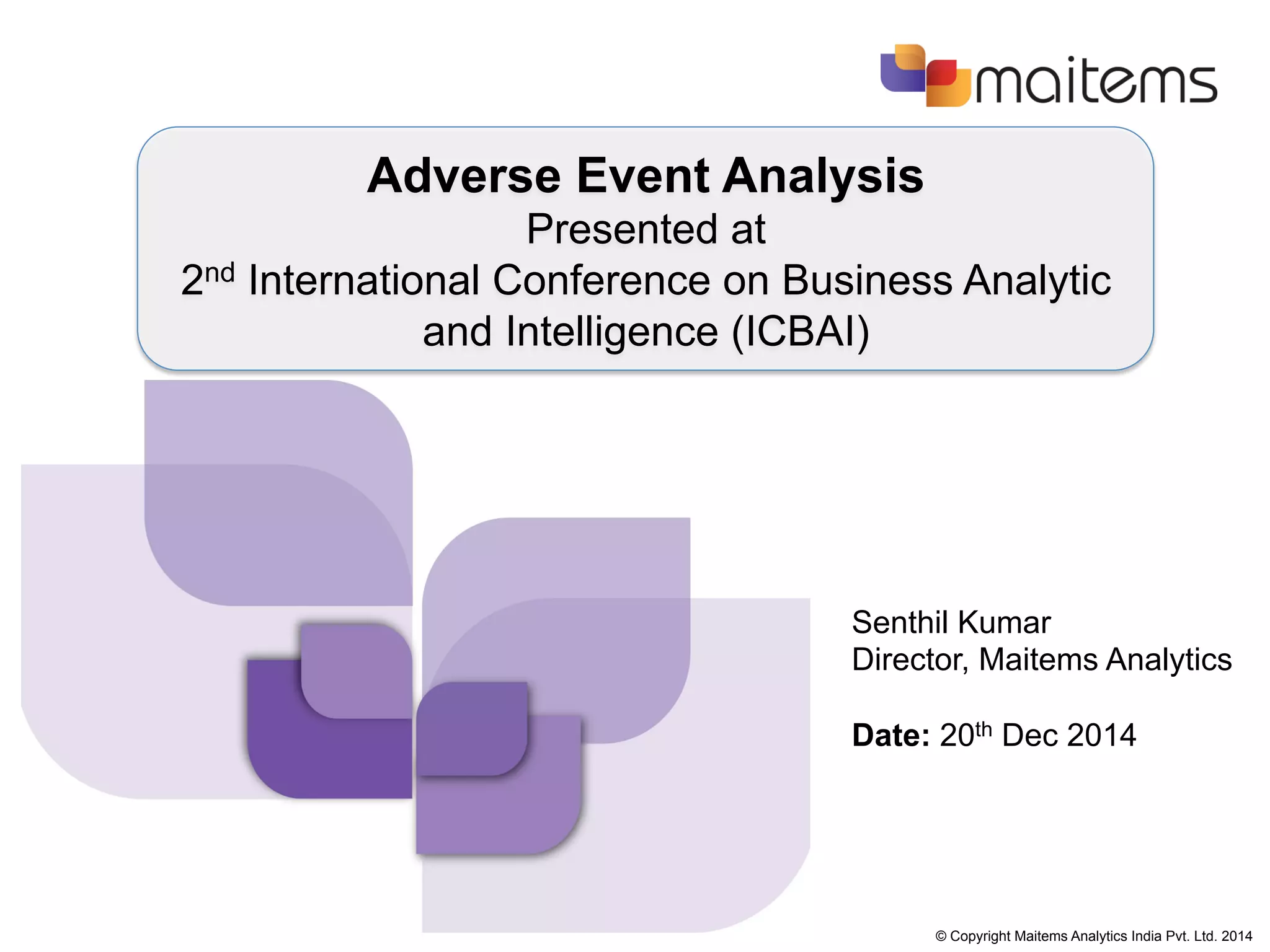 Adverse Event Analysis | PPT