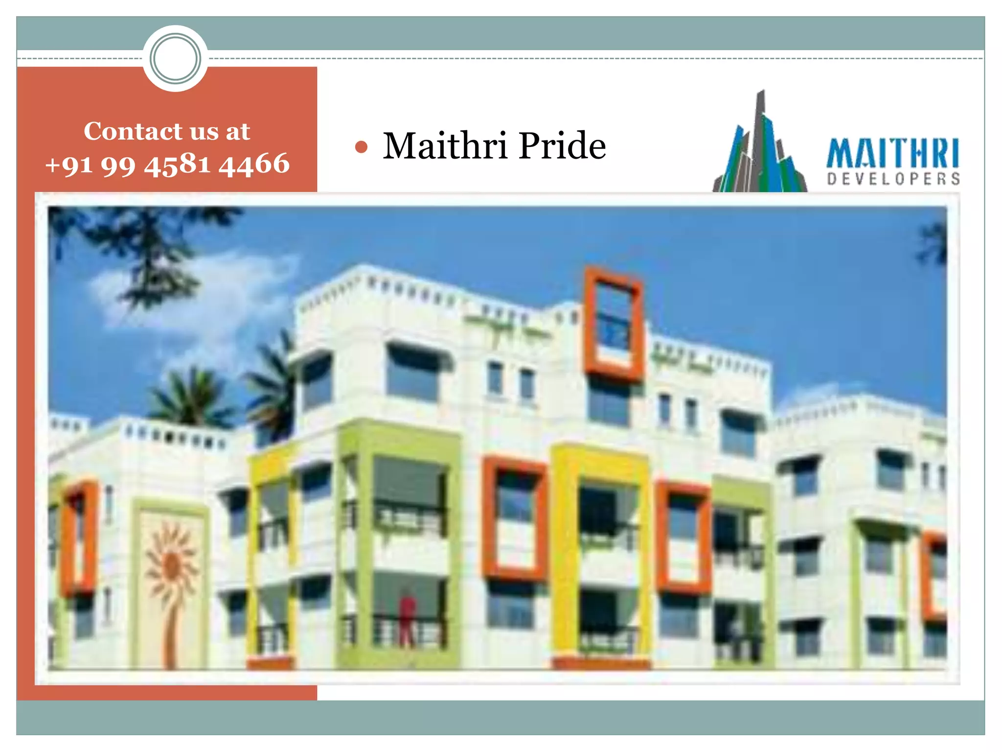 Maithri developers presents its completed projects | PPT